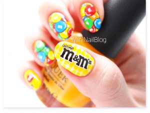 M&M's Nail Art - nailbees