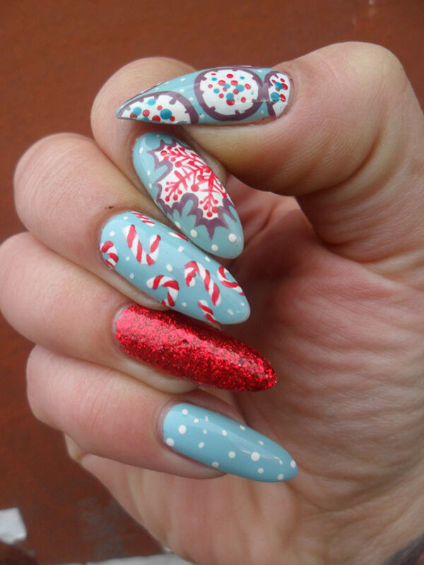 Winter Nail Art Contest 2014 Winner - nailbees